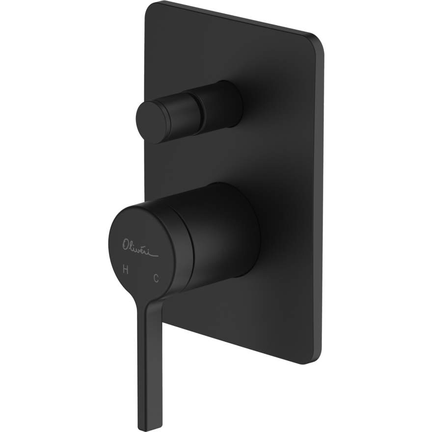 Oliveri Stockholm Matte Black Wall Mixer With Diverter - ST094516MB ... Oliveri Stockholm Matte Black Wall Mixer With Diverter - ST094516MB ...