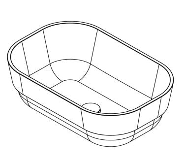 MAINSWATER Eve Semi Inset Basin 600 x 400 x 200 – The Source