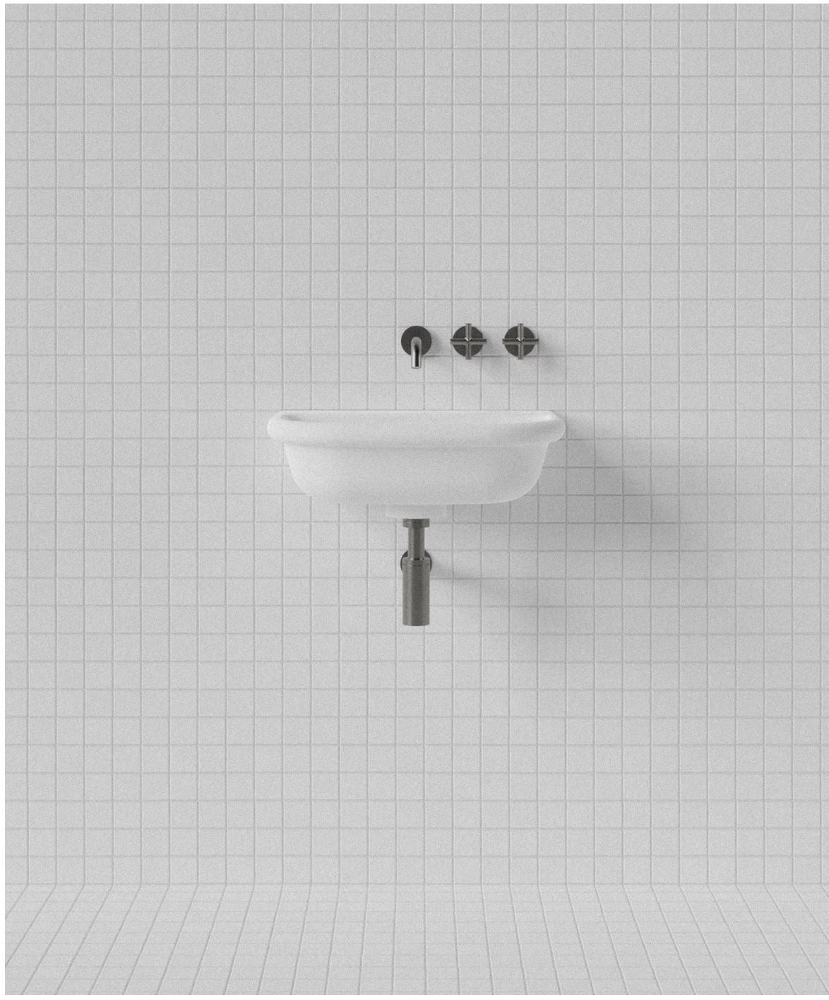 MAINSWATER Rippu Wall Basin With Overflow 550 x 395 x 150 – The Source