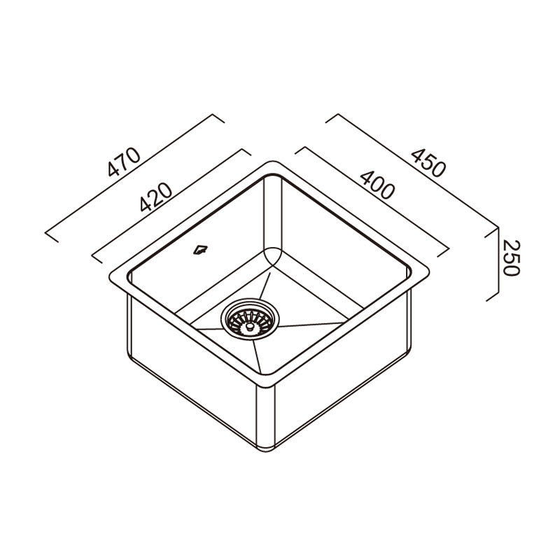 Abey LT120 45L Single Bowl Laundry Sink w/Overflow – The Source
