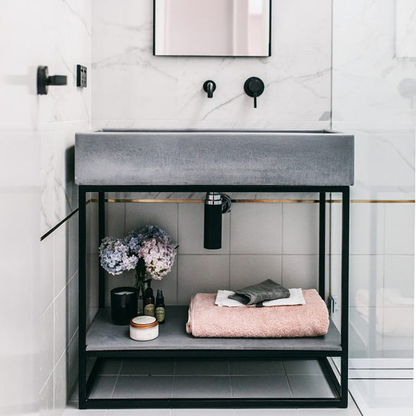 Nood Co Trough Basin Vanity Set Mid Tone Grey – The Source